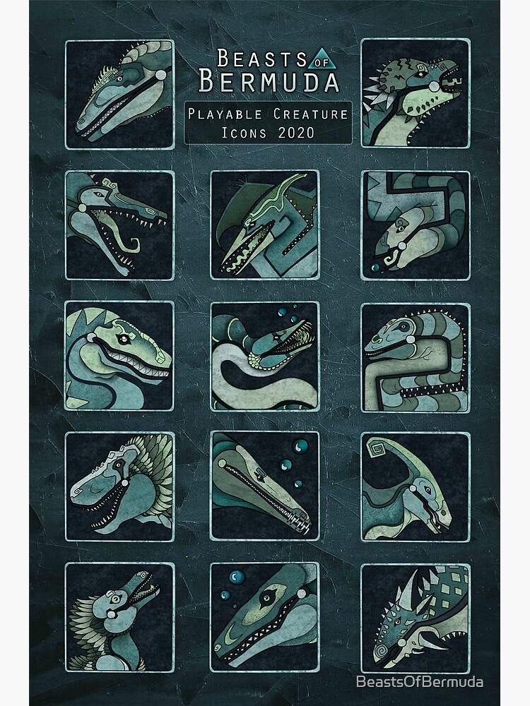 "Playable Creature Icons 2020" Poster by BeastsOfBermuda | Redbubble