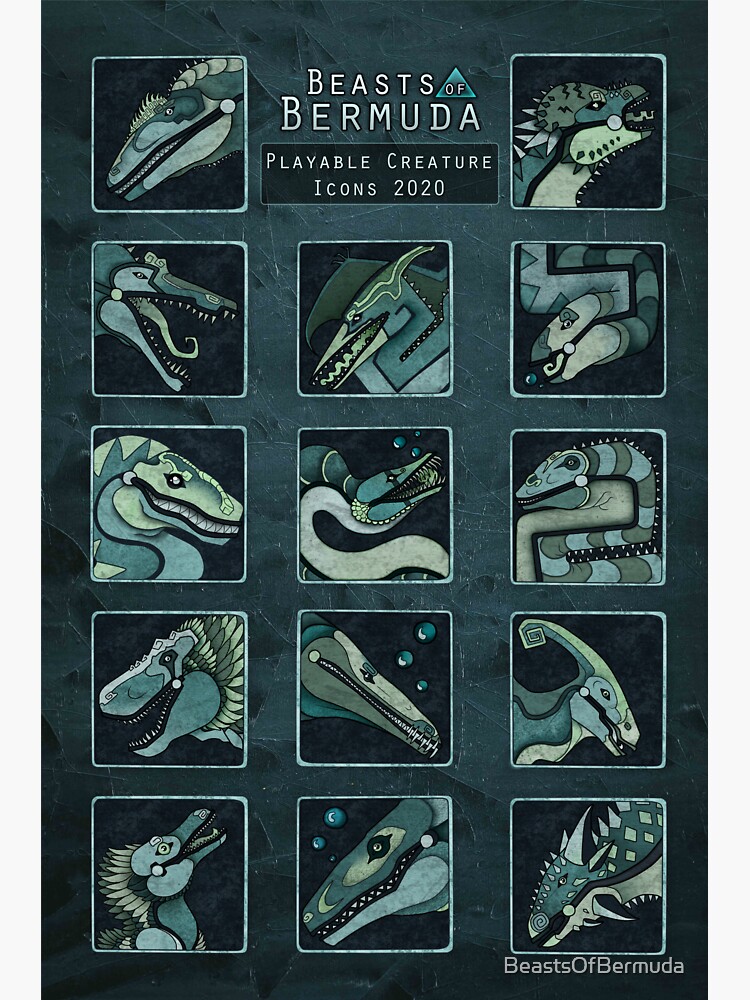 "Playable Creature Icons 2020" Sticker for Sale by BeastsOfBermuda ...