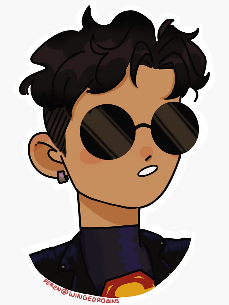 "superboy!" Sticker for Sale by perenian | Redbubble