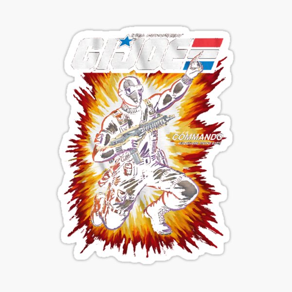 "Gi Art Joe Snake Eyes" Sticker for Sale by PatricMcGinn | Redbubble