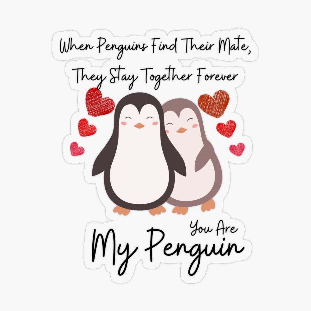 Penguin Love Quotes Penguin Personalised Valentine Card | Funky Pigeon