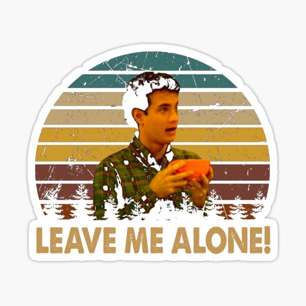 "Leave me alone poster" Sticker by Rodrigues7029 | Redbubble