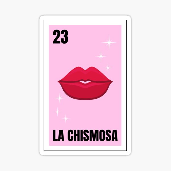 "La Chismosa" Sticker for Sale by Chicanastylez | Redbubble