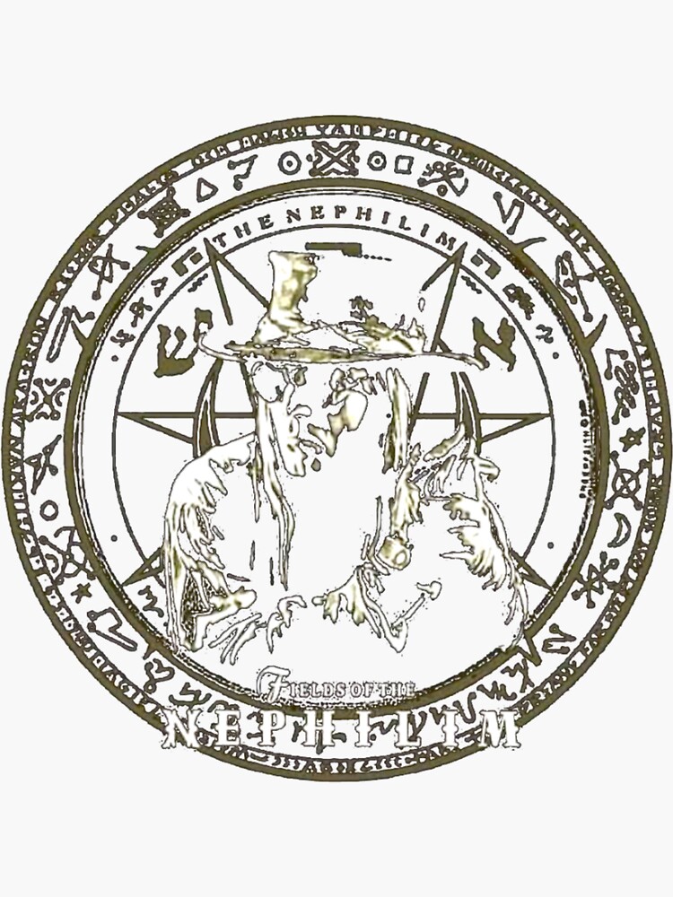 "FIELDS OF THE NEPHILIM" Sticker by brianmylee | Redbubble