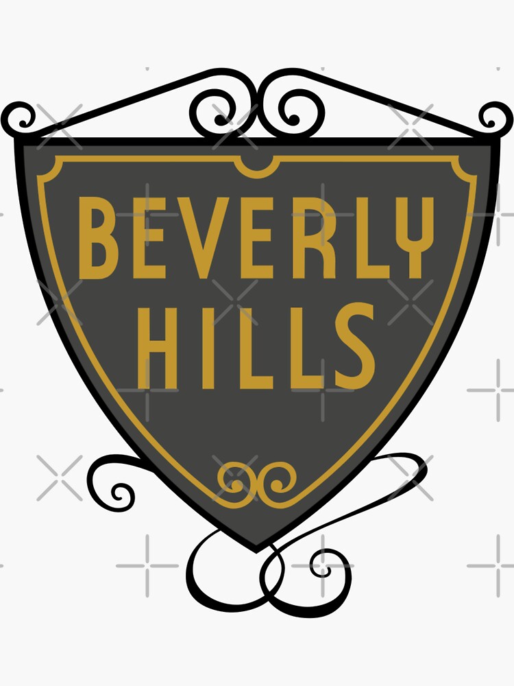 "Beverly Hills, California. Official Shield" Sticker for Sale by ...