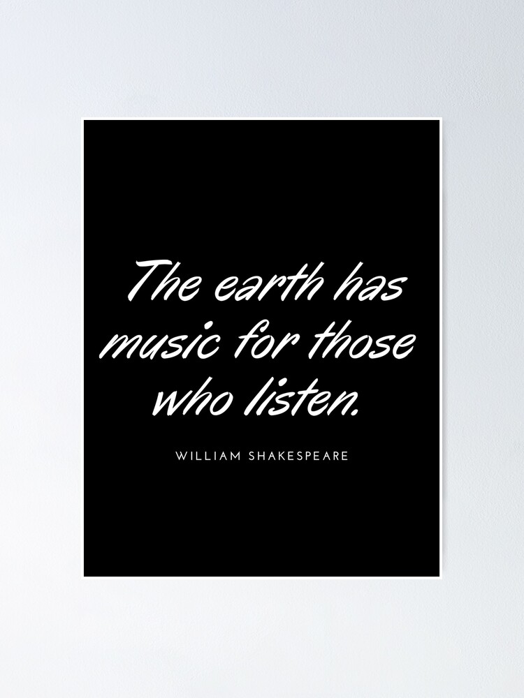 "William Shakespeare Quote " Poster for Sale by sweetsweetgirly | Redbubble