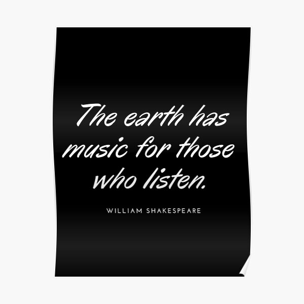 "William Shakespeare Quote " Poster for Sale by sweetsweetgirly | Redbubble