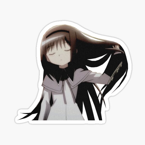 "Homura Akemi Luscious Hair" Sticker for Sale by kawaiicrossing | Redbubble