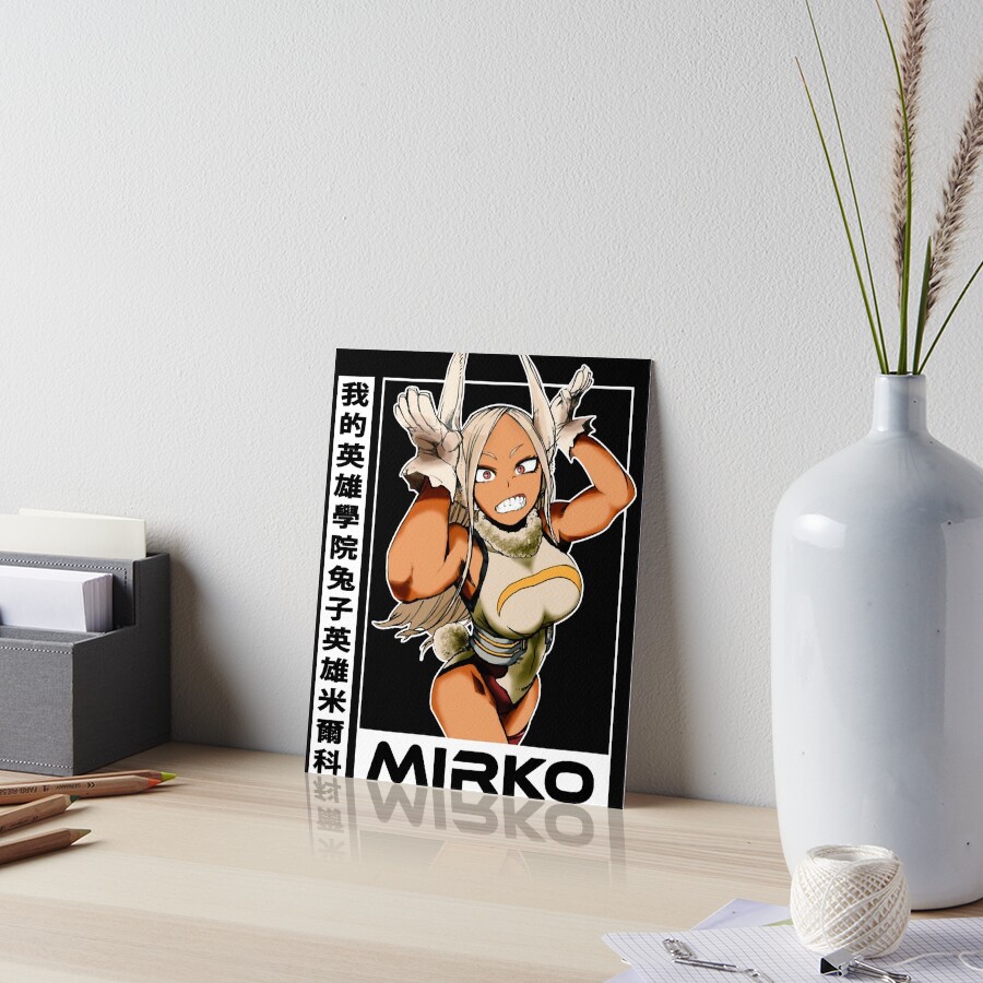 "My Hero Academia - Rabbit Hero Mirko" Art Board Print by AlvieMurra9 ...