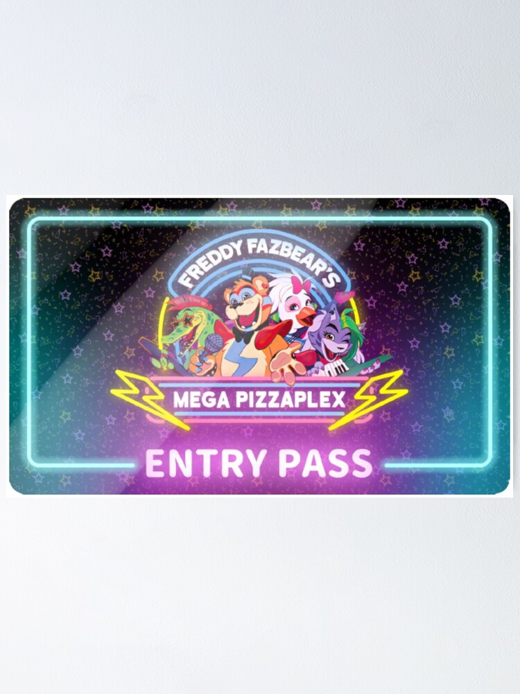 "fnaf entry pass" Poster for Sale by moonlit-art | Redbubble