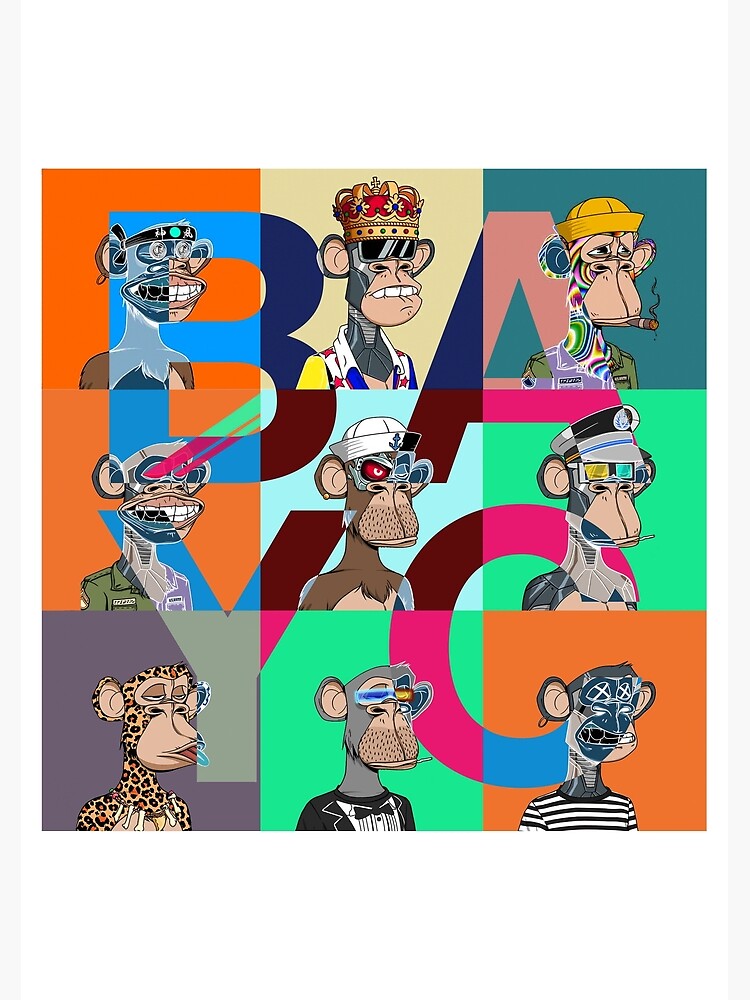 "BAYC Tribute" Poster for Sale by ragaco | Redbubble