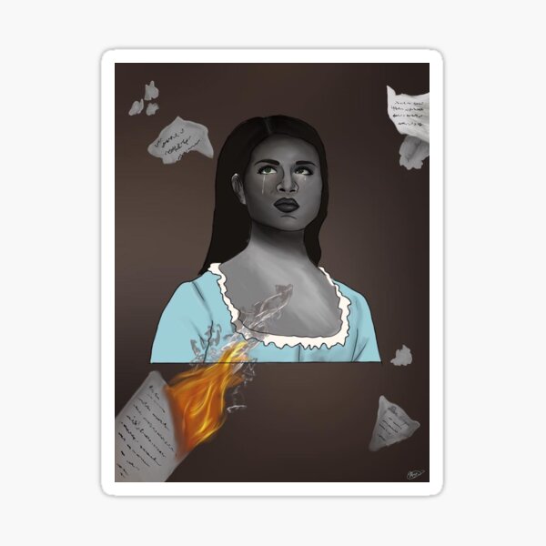 "BURN" Sticker by ShyArtistMaddie | Redbubble