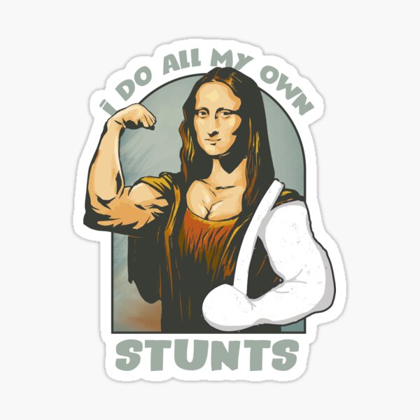 "Funny Shoulder Surgery Recovery Sling Art" Sticker for Sale by ...