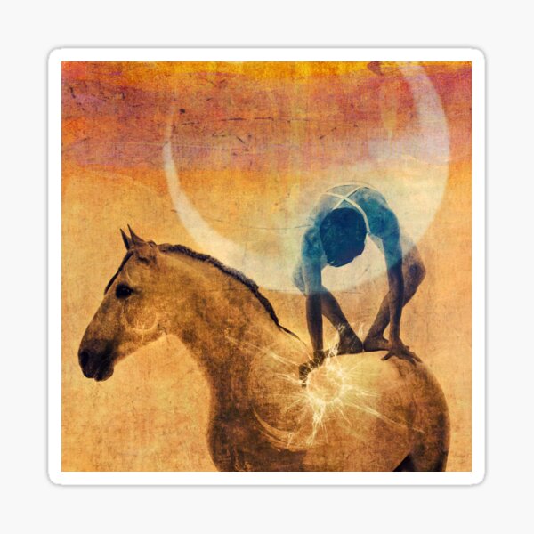 "Cosmic Cycles" Sticker for Sale by ElenaRay | Redbubble