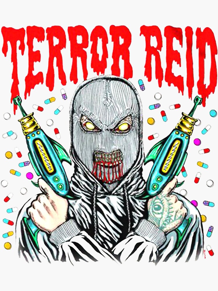 "TERROR REID" Sticker for Sale by johnfeliott | Redbubble
