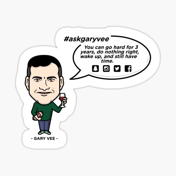 "Gary Vee - The Long Game" Sticker for Sale by hustlemoji | Redbubble