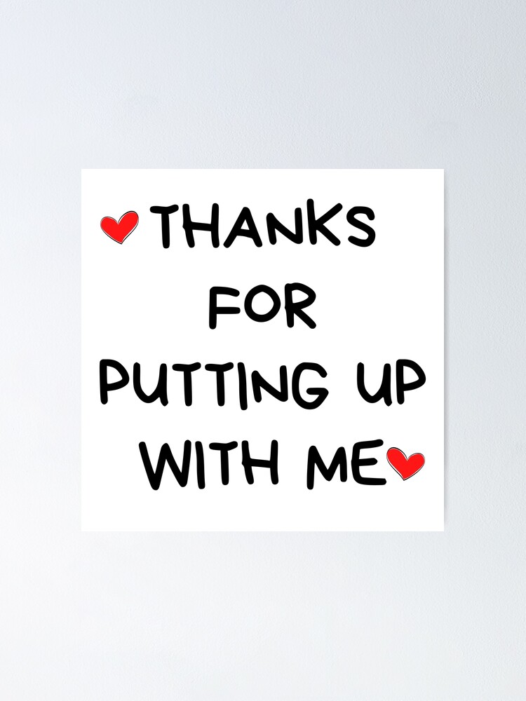 "Thanks For Putting Up With Me. Funny, Inappropriate, Rude Valentine's ...