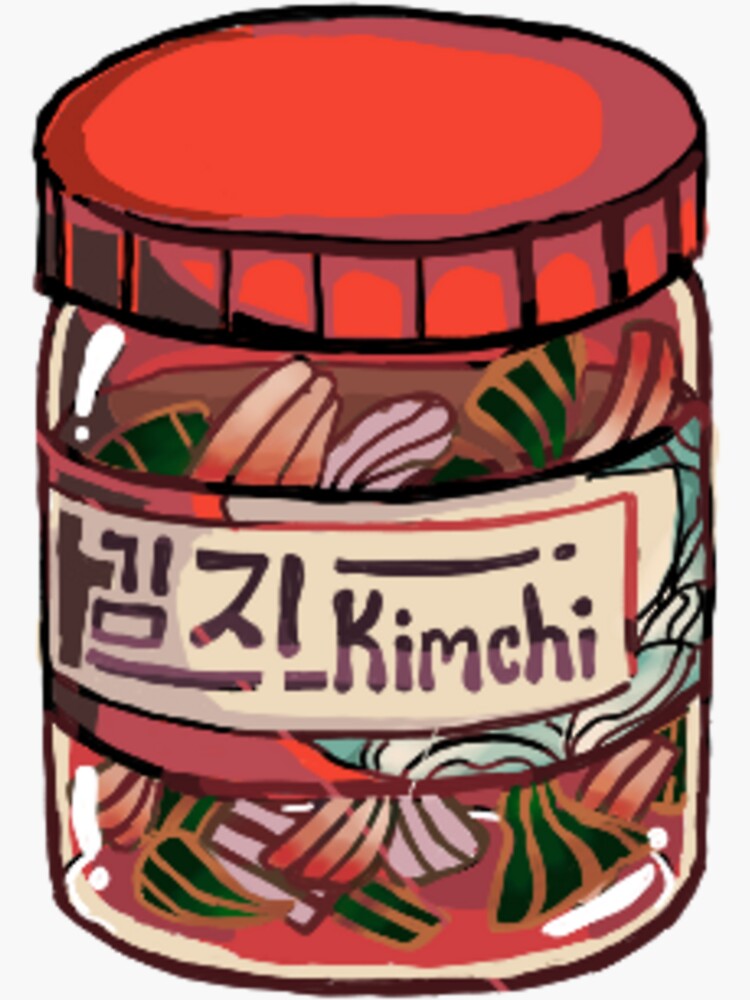 "Kimchi Sticker" Sticker for Sale by SunwuYotasuke | Redbubble