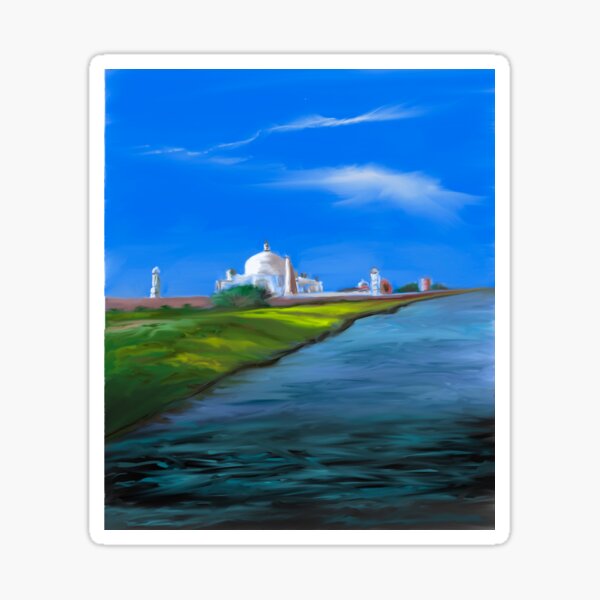 "Taj mahal" Sticker for Sale by Dacreation | Redbubble
