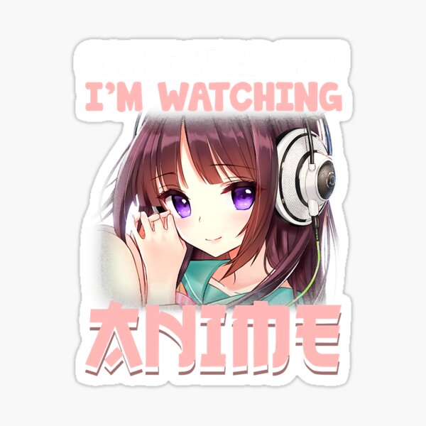 "Anime Lover Japanese Watching Anime" Sticker for Sale by Vasley888 ...