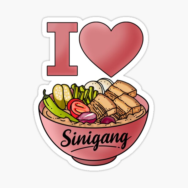 "Sinigang Queen | Pork Sinigang" Sticker for Sale by lusoblaban | Redbubble