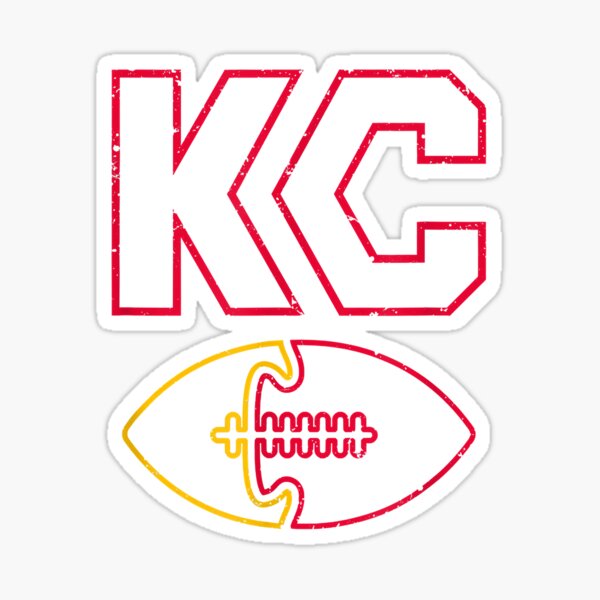 "KC Vintage Football Kansas City Arrowhead Distressed" Sticker for Sale ...