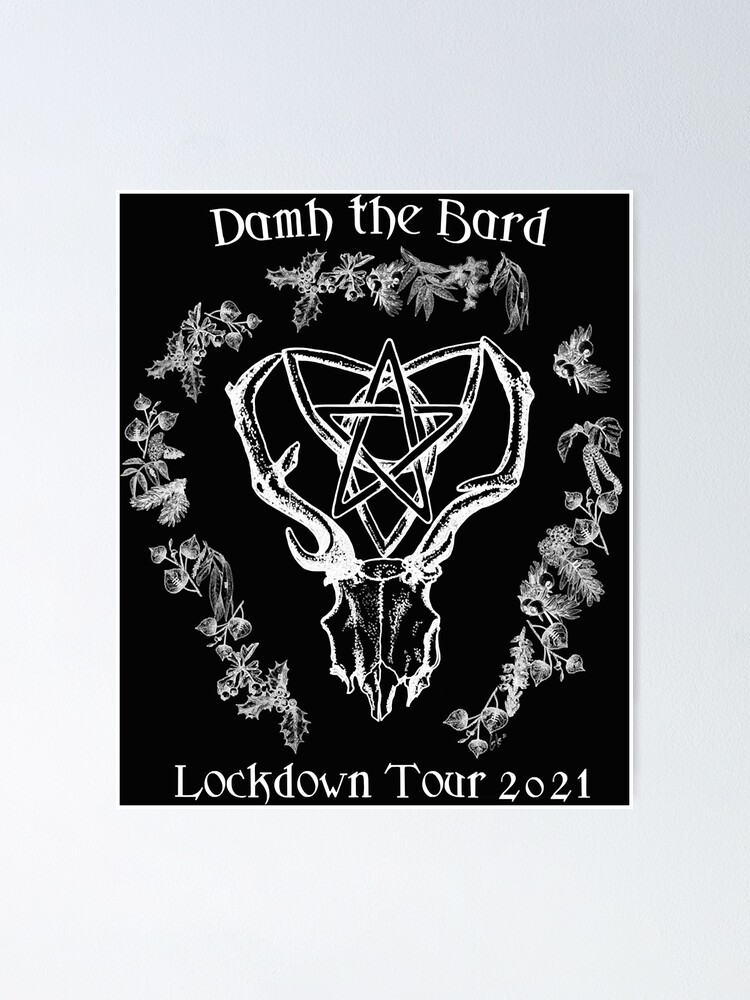 "Damh the Bard Lockdown 21 (White image, transparent background) Active ...