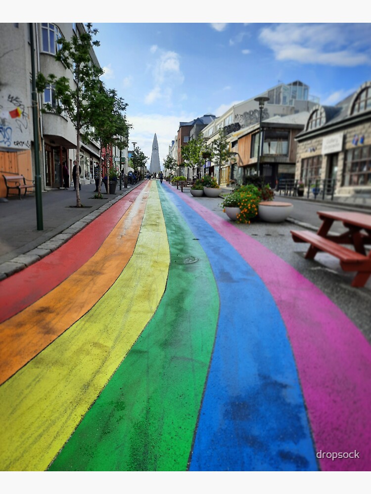 "Rainbow Road" Sticker for Sale by dropsock | Redbubble