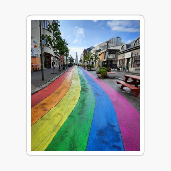 "Rainbow Road" Sticker for Sale by dropsock | Redbubble