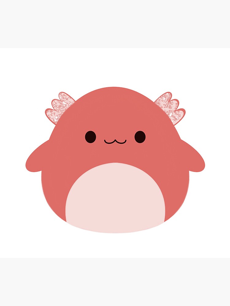 "Red Axolotl Squishmallow" Art Print for Sale by angry-as-heck | Redbubble