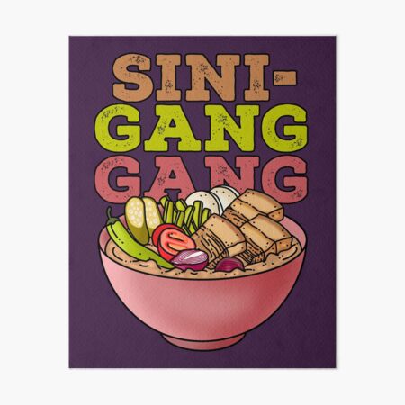 "Sinigang Gang | Filipino Dish" Art Board Print by lusoblaban | Redbubble