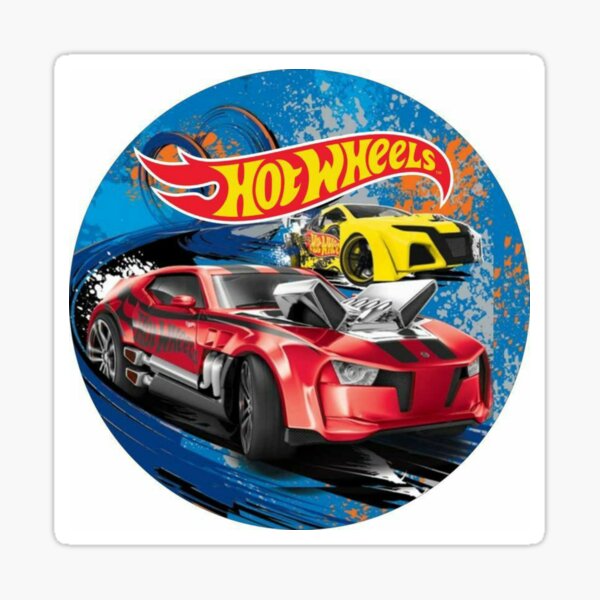 "Hot wheels race racing" Sticker by Airbersihlur | Redbubble