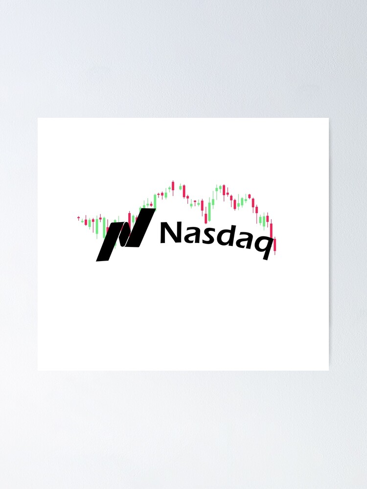 "Nasdaq stock market candle stick chart" Poster for Sale by 2MB ...