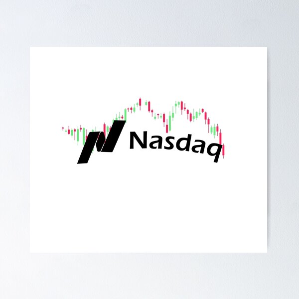 "Nasdaq stock market candle stick chart" Poster for Sale by 2MB ...