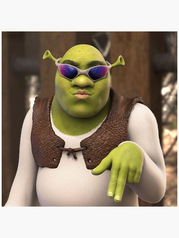 "shrexy shrek badussy " Sticker for Sale by qob1e | Redbubble