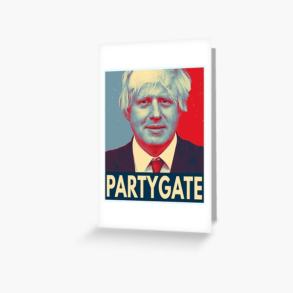 "Partygate (Vintage Retro Iconic Poster Design • Funny Viral Twitter ...