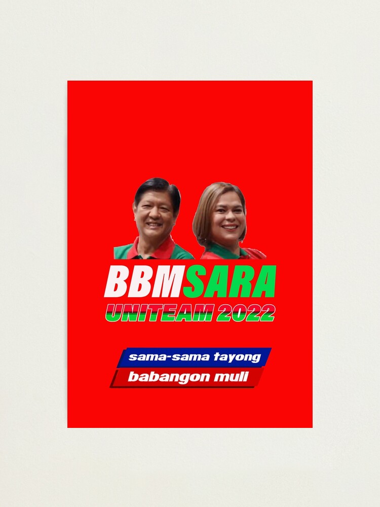 Lámina fotográfica «Elecciones de mayo. 2022. BBM SARAH tándem. Ang ...