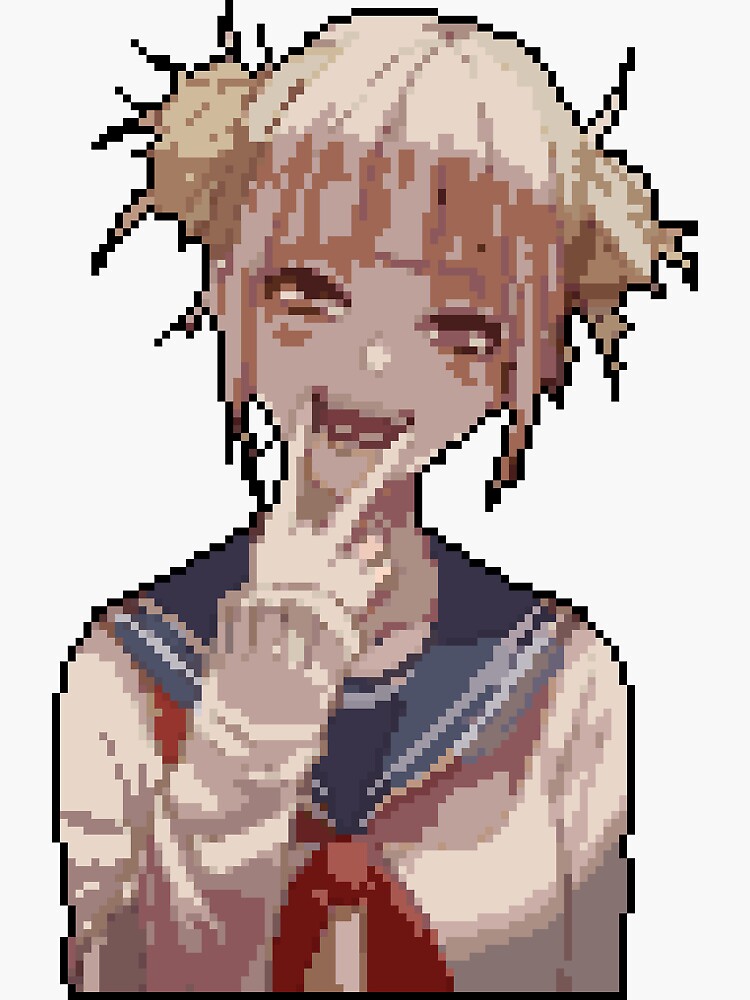 "Toga Himiko - Pixel Art" Sticker by zenrelle | Redbubble