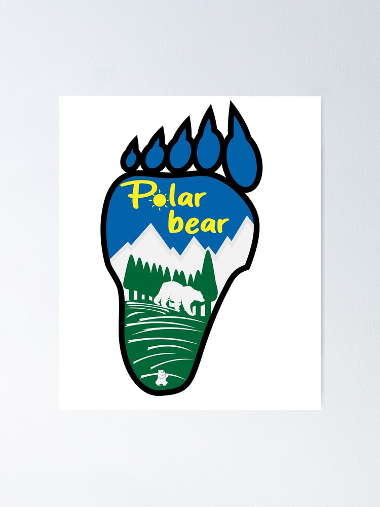 "Save polar bears, cool artwork." Poster for Sale by Modlux | Redbubble