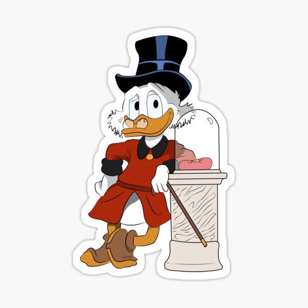 "Scrooge McDuck" Sticker by LeDjoDesigns | Redbubble