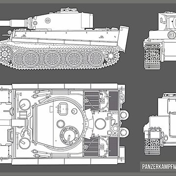 "Tiger tank from all sides!" Poster for Sale by FAawRay | Redbubble