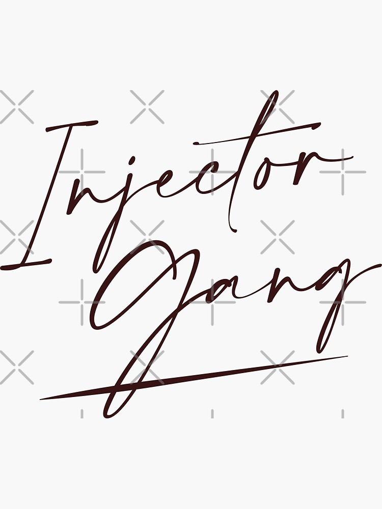 "Injector Gang Med Spa Aesthetic Nurse Injector" Sticker by ...