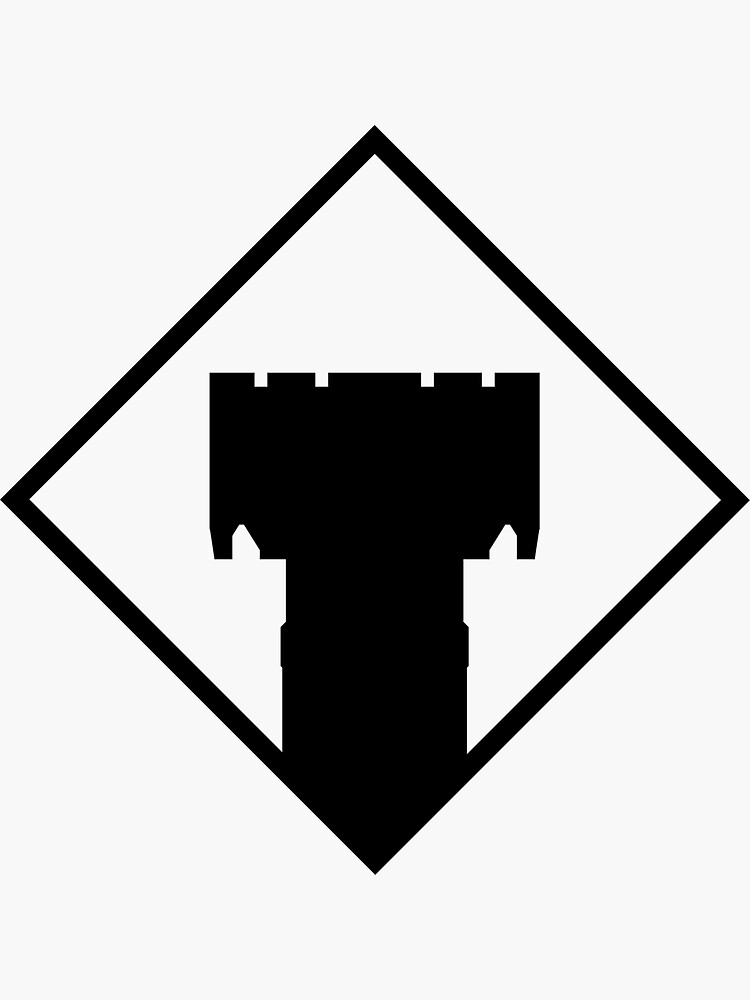 "The Tower - population one" Sticker for Sale by popnchicken | Redbubble