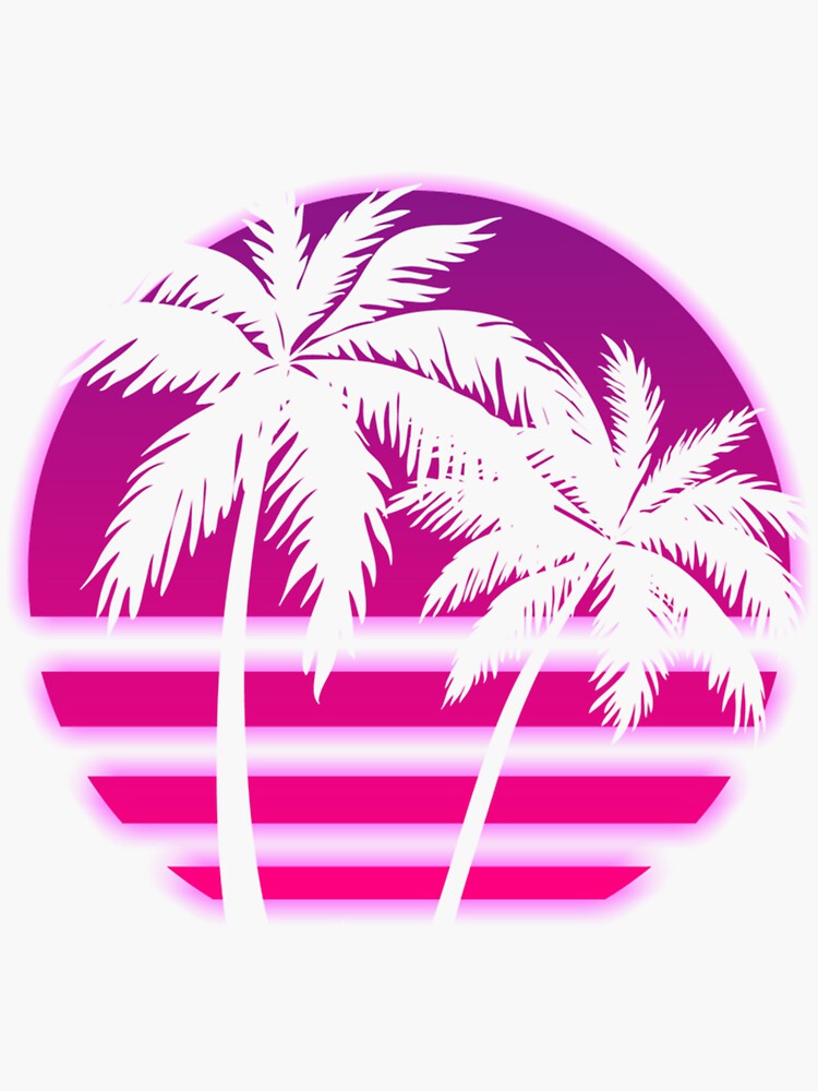 "Miami Wave" Sticker by ddumm | Redbubble