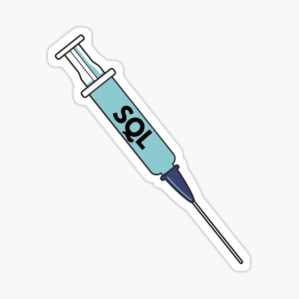 "SQL Injection" Sticker for Sale by QAvsBUG | Redbubble