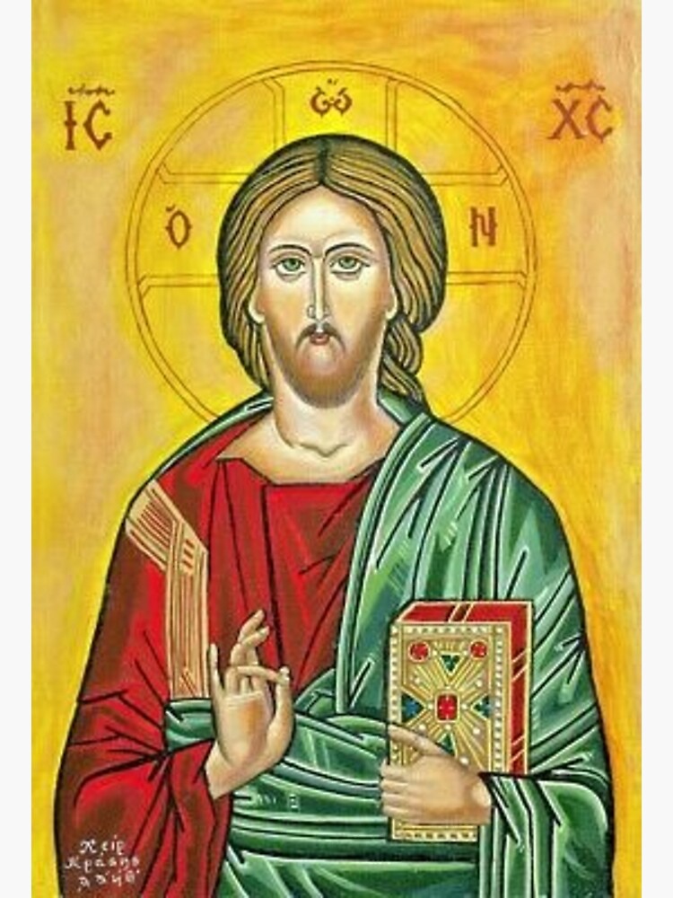 Poster « ic xc nika Jésus Christ icône », par AndreaFanou | Redbubble