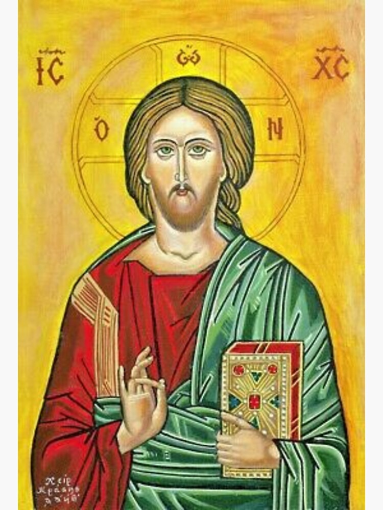 "ic xc nika Jesus Christ icon" Sticker for Sale by AndreaFanou | Redbubble