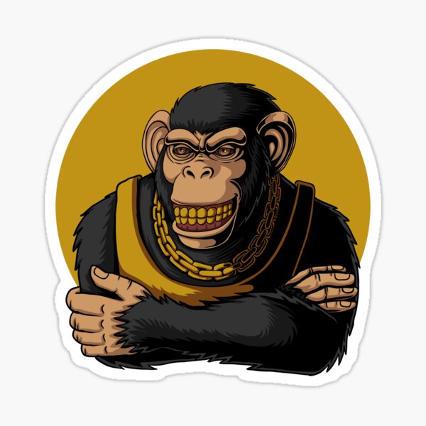 "Smiling Friends Smiling Monkey" Sticker by Ildar012 | Redbubble