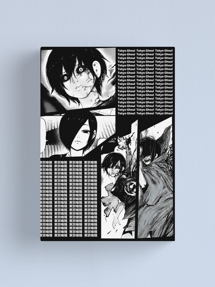 "Touka Kirishima Tokyo Ghoul Tokyo Guru Manga Panel Design" Canvas ...