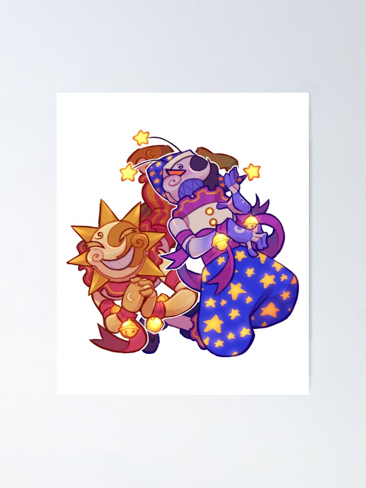 "Fnaf Security Breach Sun And Moon" Poster by Hbouddach | Redbubble